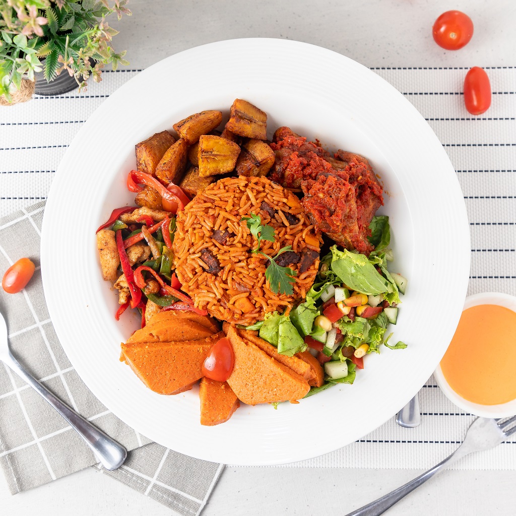 Jollof Rice Bowl - Nigerian Delight | Akadu Bistro